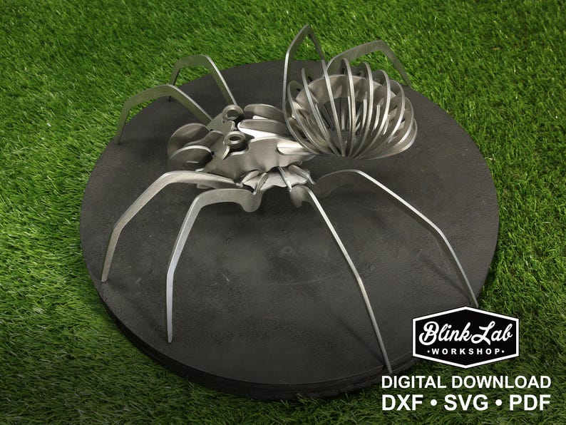 3D Spider Puzzle CNC Cut Files: Garden Decor Model (digital Download ...