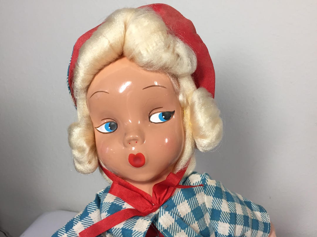 Vintage Looby Loo Doll Plush Body and Plastic Face With Jacket and Hat ...
