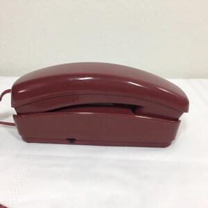 Vintage Telephone Burgundy Red Push Button Spectra Phone - Etsy