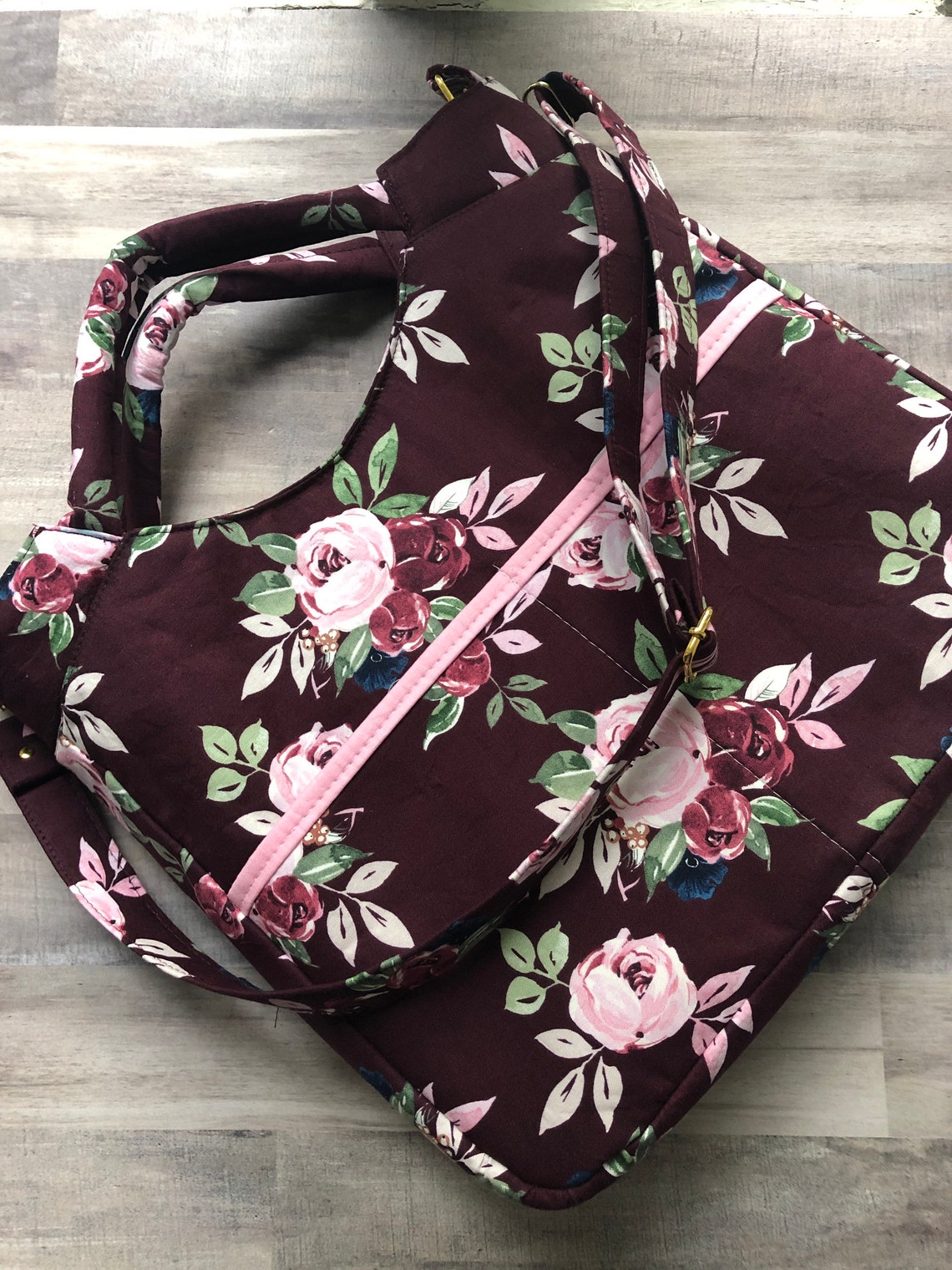 Planner tote bag Erin Condren Happy Plum Paper Planner with | Etsy