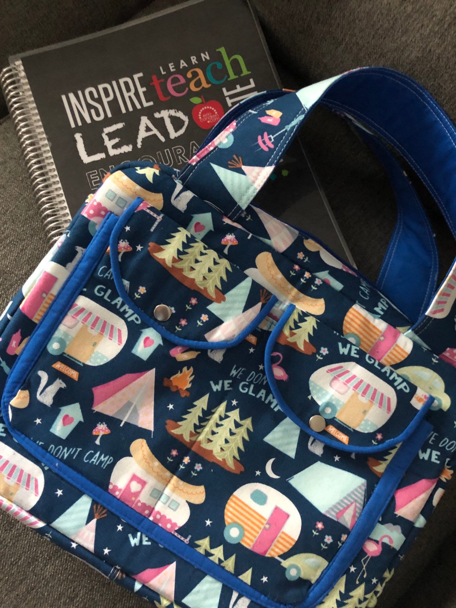 Planner Tote Bag - Erin Condren Happy Plum Paper Planner Zippered Case ...