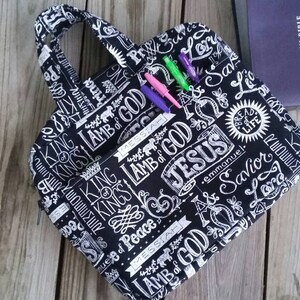 Zippered Bible Book of Scriptures Tote Bag Made to Order - Etsy