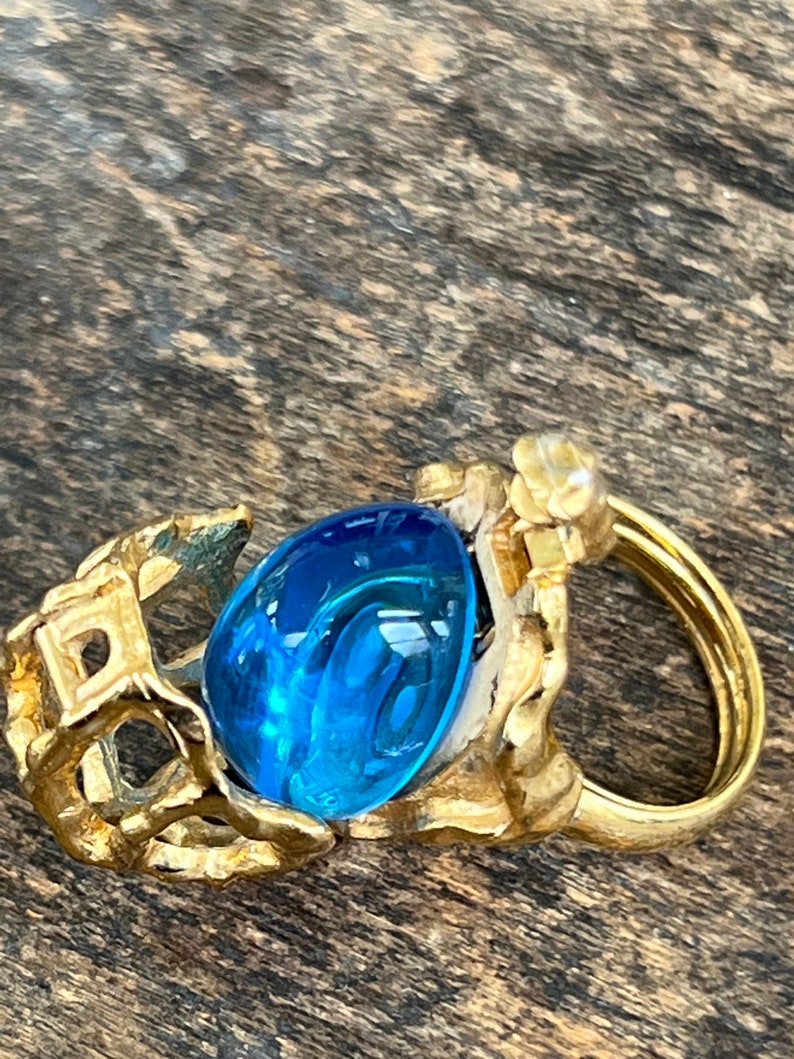 Vintage Crown Trifari for Neiman-marcus Interchangeable Caged Stone ...