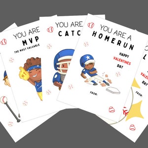 Printable Kids Valentine Cards Sports Valentine Cards, School Valentine ...