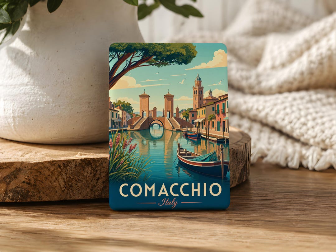 Comacchio Italy Fridge Magnet, Comacchio Landmark Souvenir Magnet ...
