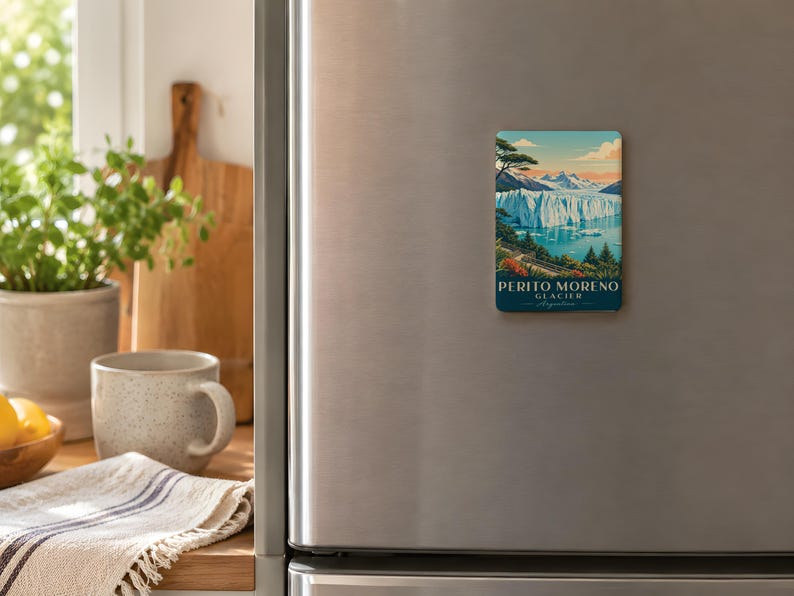 Perito Moreno Glacier Fridge Magnet, Patagonia Argentina Souvenir ...