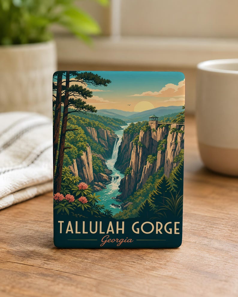 Tallulah Gorge Georgia Fridge Magnet, Tallulah Gorge State Park ...