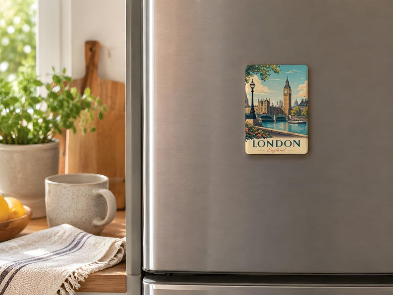 London England Fridge Magnet, London Souvenir Magnet, UK Travel Gift ...