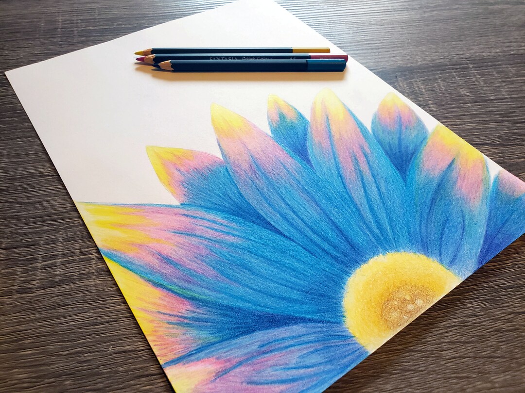 Sunflower Coloring Page for Adults - Etsy