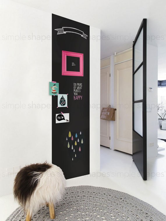 Chalkboard Wall Decal Chalkboard Wall Sticker Rectangular | Etsy