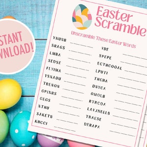 Easter Game Printable Bundle Easter Activity for Kids Easter Games ...