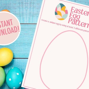 Easter Egg Pattern Printable Easter Activity for Kids Easter Games ...