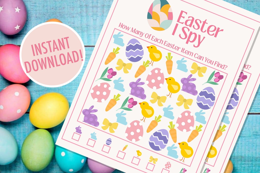 Easter I Spy Printable Easter Activity for Kids Easter Games Easter ...