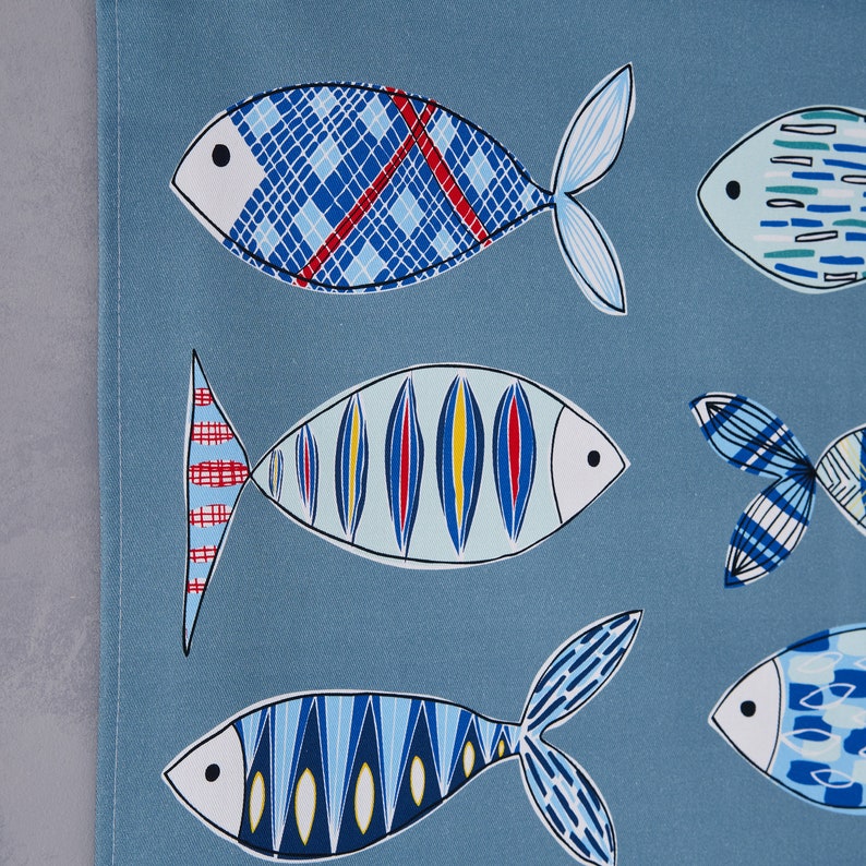 Fish Tea Towel - Etsy