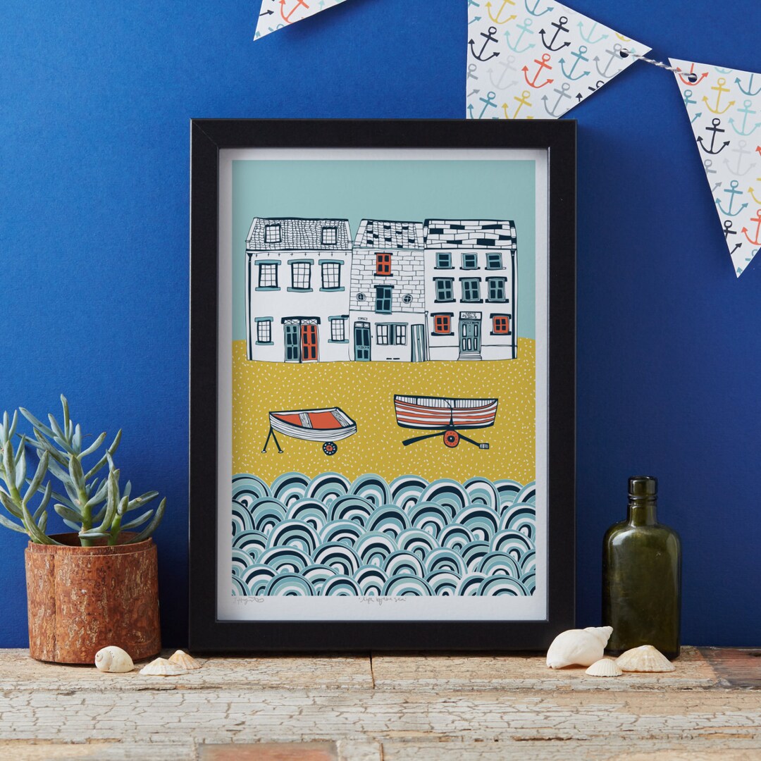Seaside Art Print - Etsy
