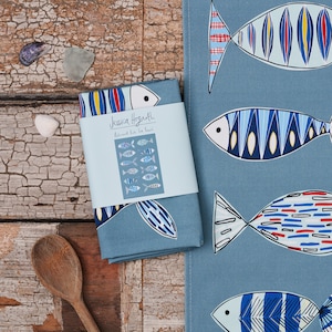 Fish Tea Towel - Etsy