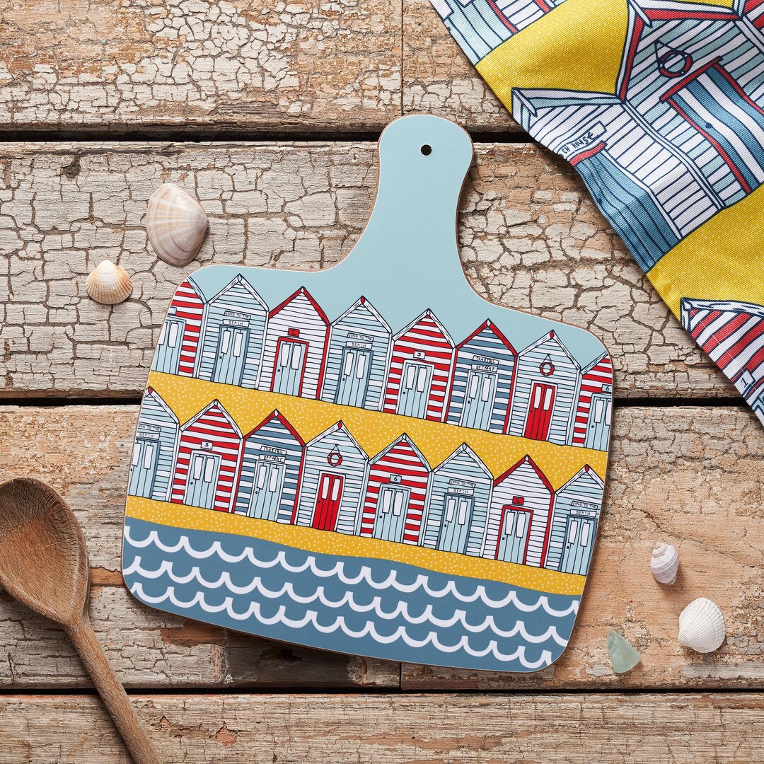 Beach Hut Cutting Board - Medium - Etsy
