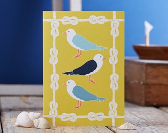 Mine Mine Mine Greeting Card Blank Inside by Catherine Redgate Seagull ...