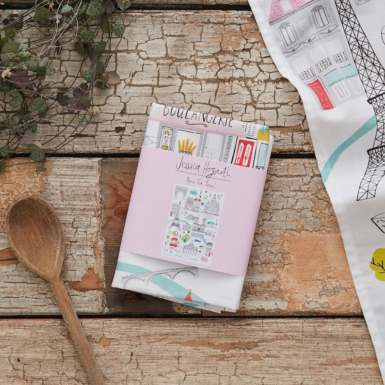 Paris Landmarks Tea Towel | Etsy