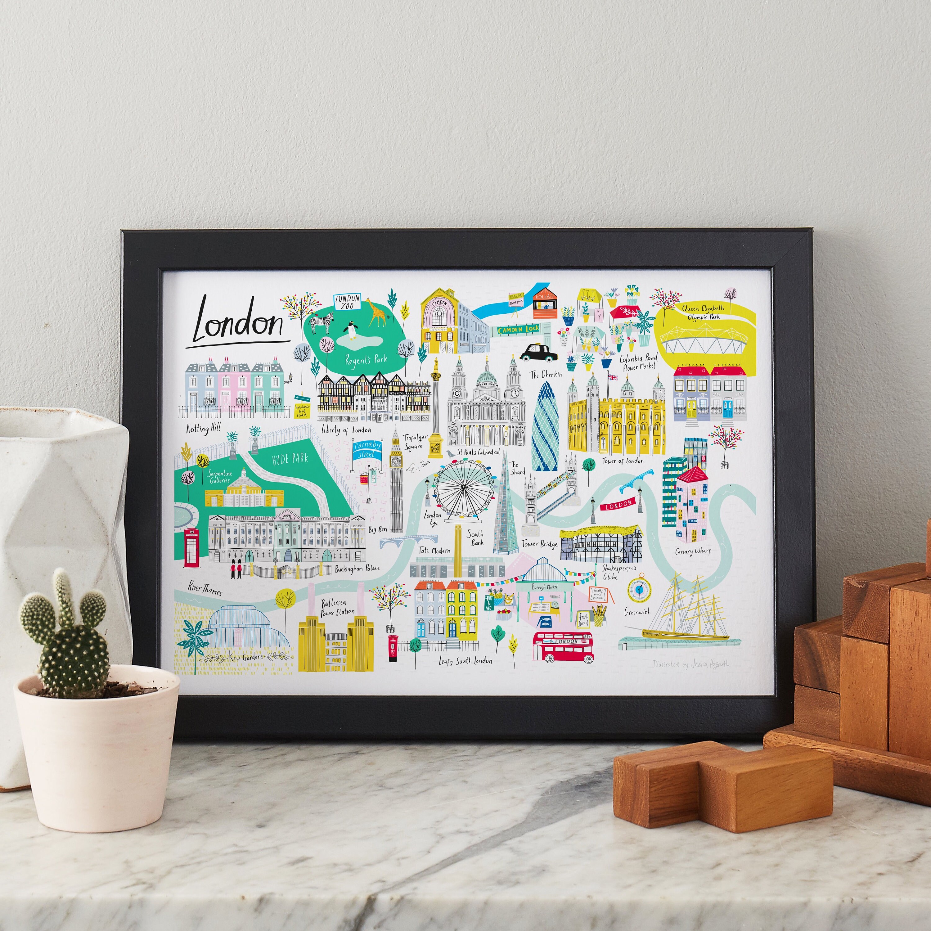 London Map Art Print | Etsy