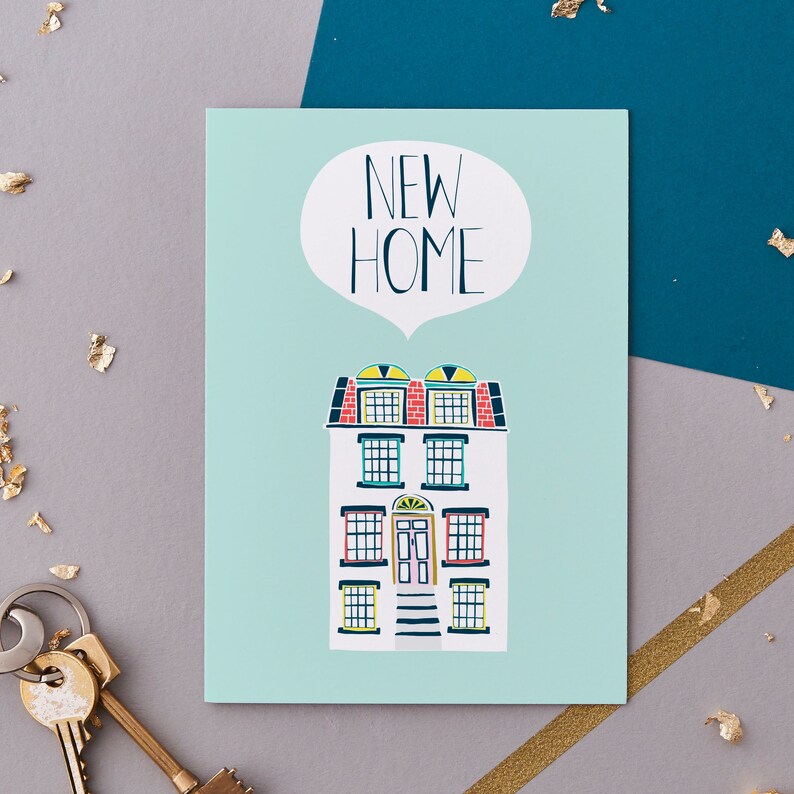 New Home Greeting Card - Etsy