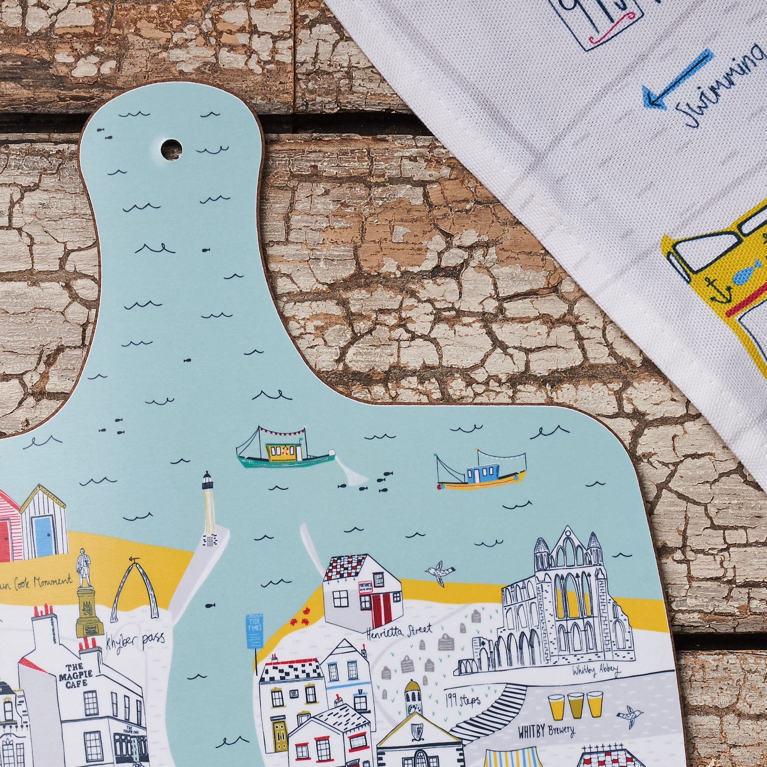 Whitby Map Cutting Board Medium | Etsy UK
