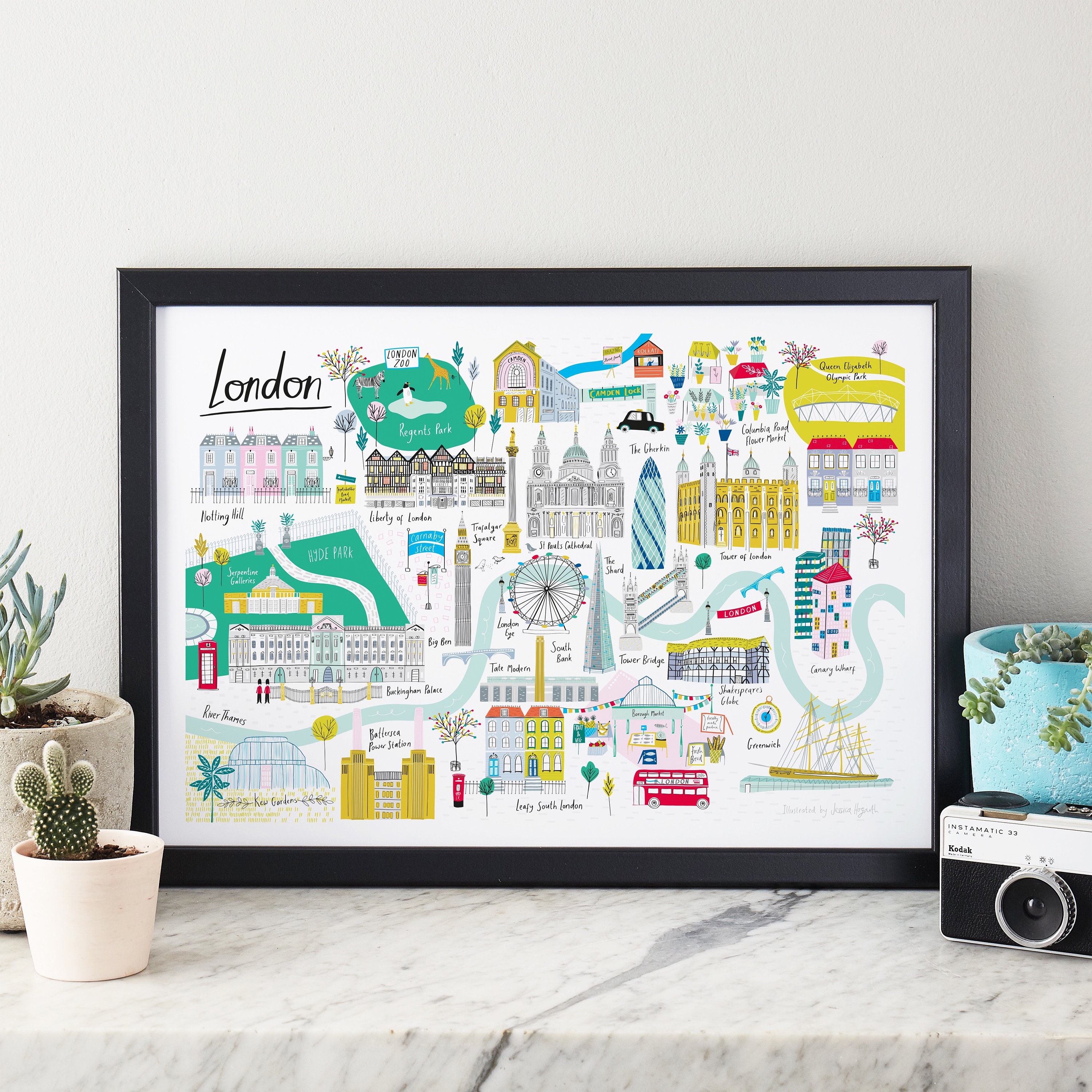 London Map Art Print | Etsy