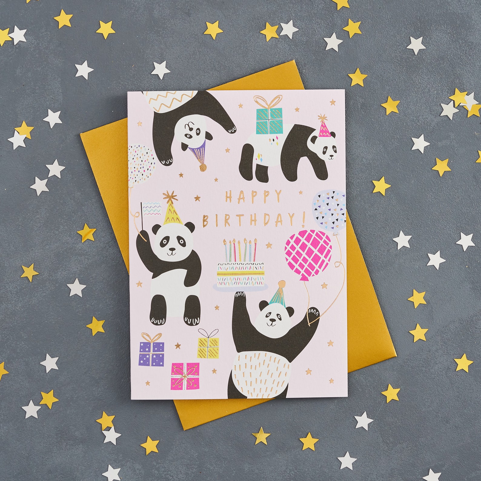Panda Birthday Card - Etsy