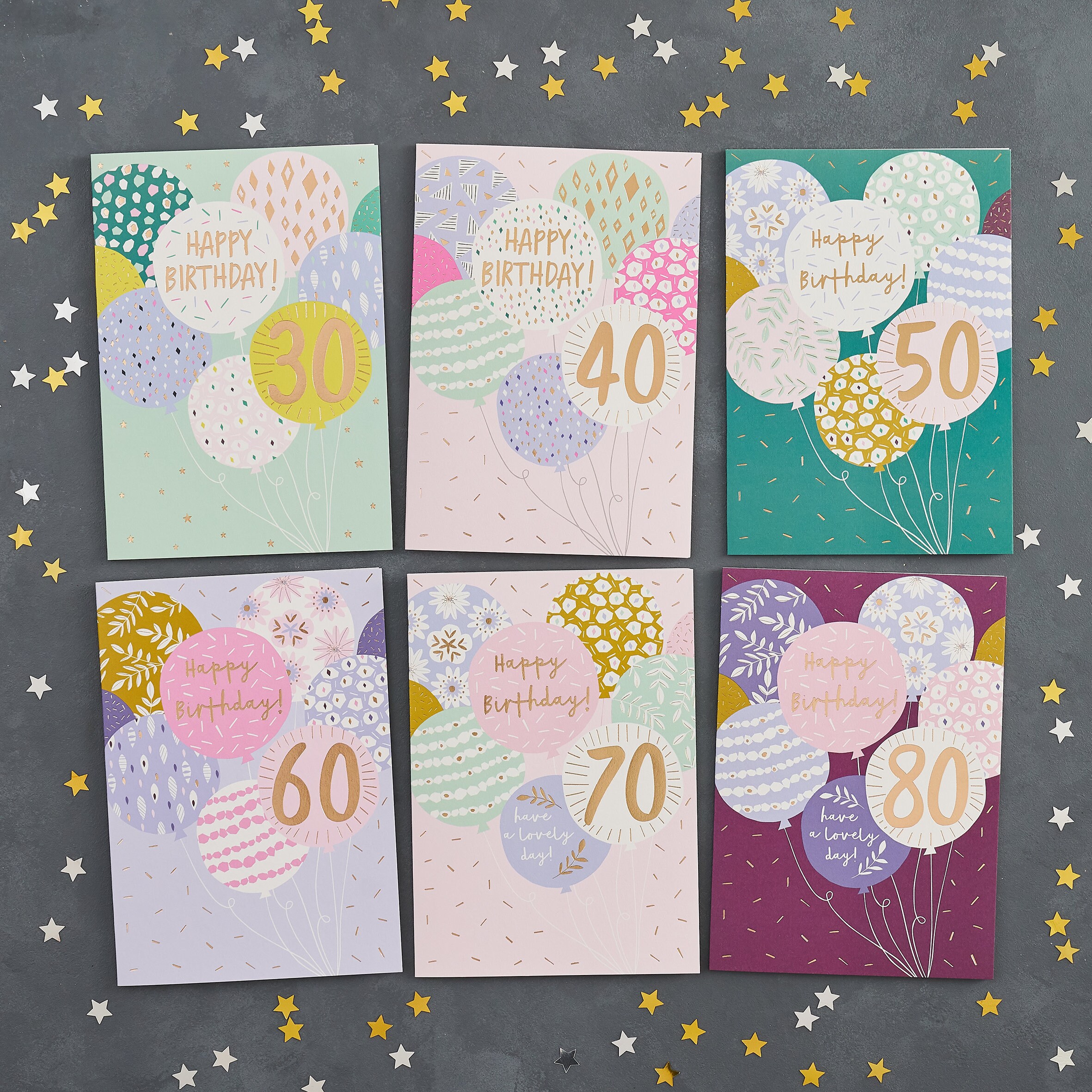 80th Birthday Balloon Card - Etsy UK