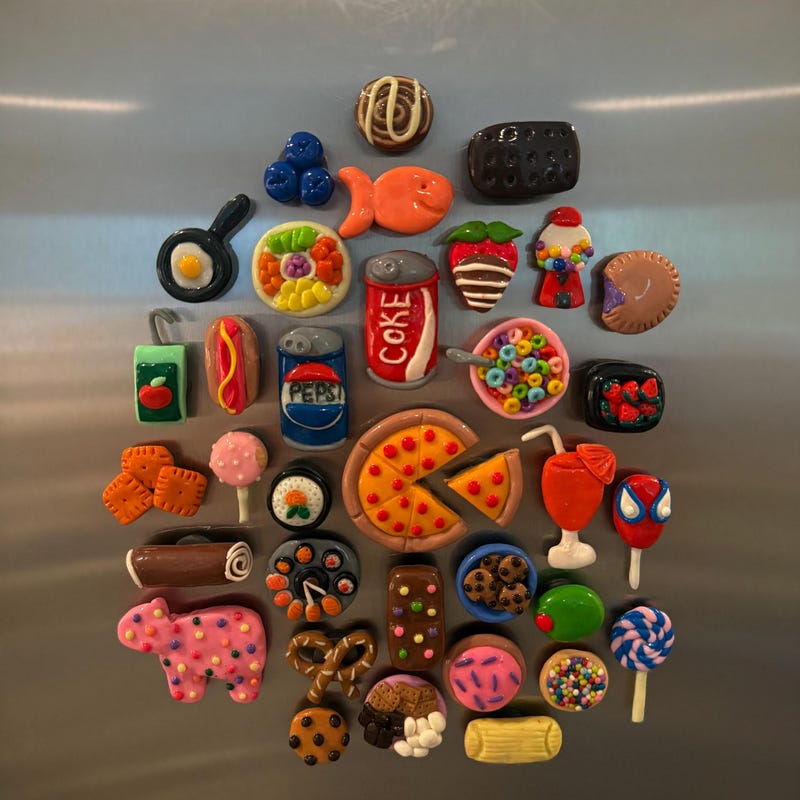 Hand Made Clay Magnets - Etsy