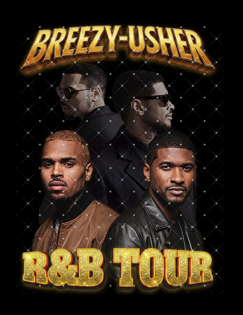 Usher Chris Brown R&B Tour 2026 PNG Design (digital Download) - Etsy