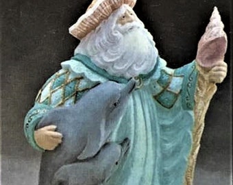 Unpainted Ceramic Bisque Santa Claus Renaissance With Bag and - Etsy