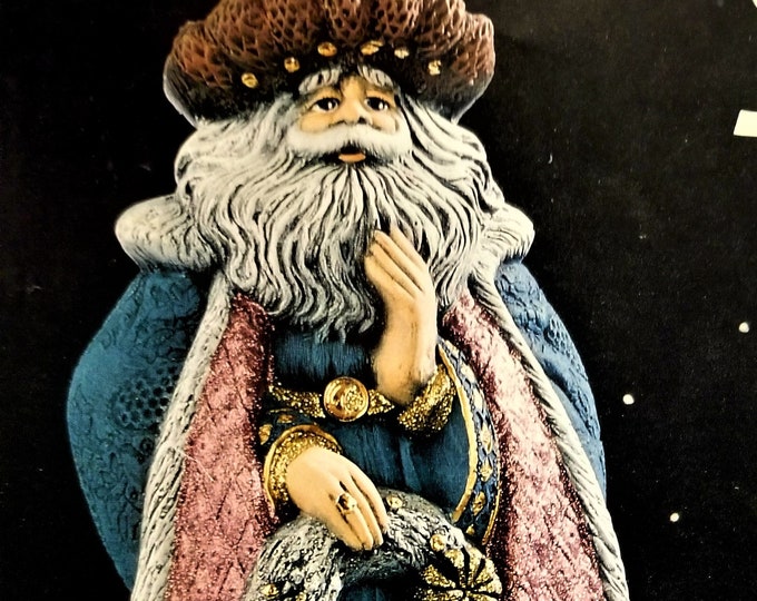 Ready to Paint Renaissance Santa Holding Wreath Pine Cone Hat Heart ...