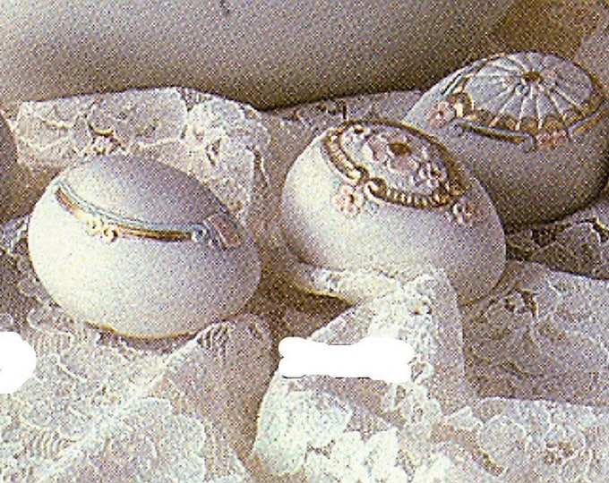 Unpainted Ceramic Bisque 6 EASTER EGGS Decorative Ready to Paint ...