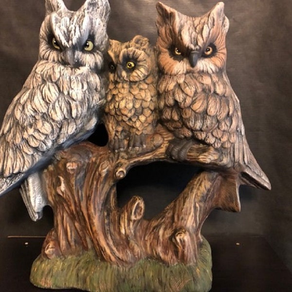 White Ceramic Owl - Etsy