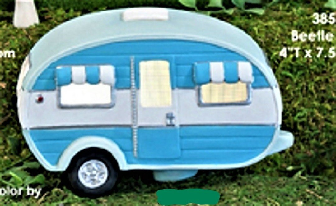 Unpainted Ceramic Camper Classic Vintage Camping Trailer - Option to ...
