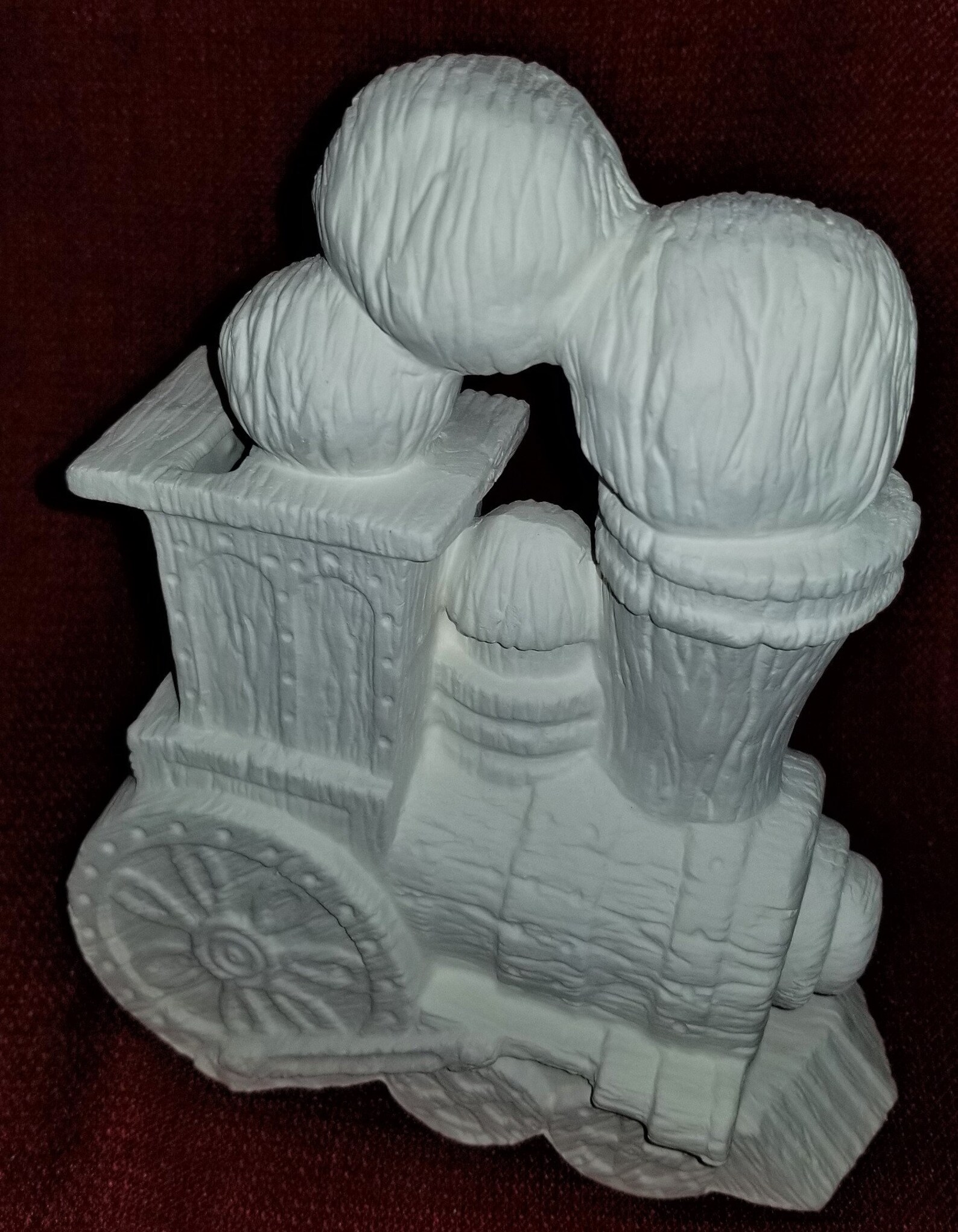 Unpainted Ceramic Bisque Train Engine BANK - DIY Piggy Bank Ready to ...