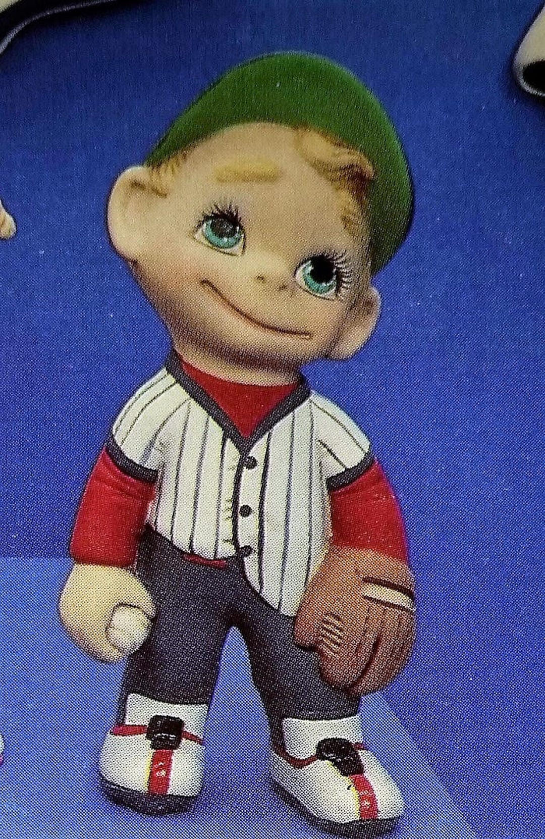 Unpainted Ceramic Smiley Baseball Player or Cheerleader Bisque Little ...