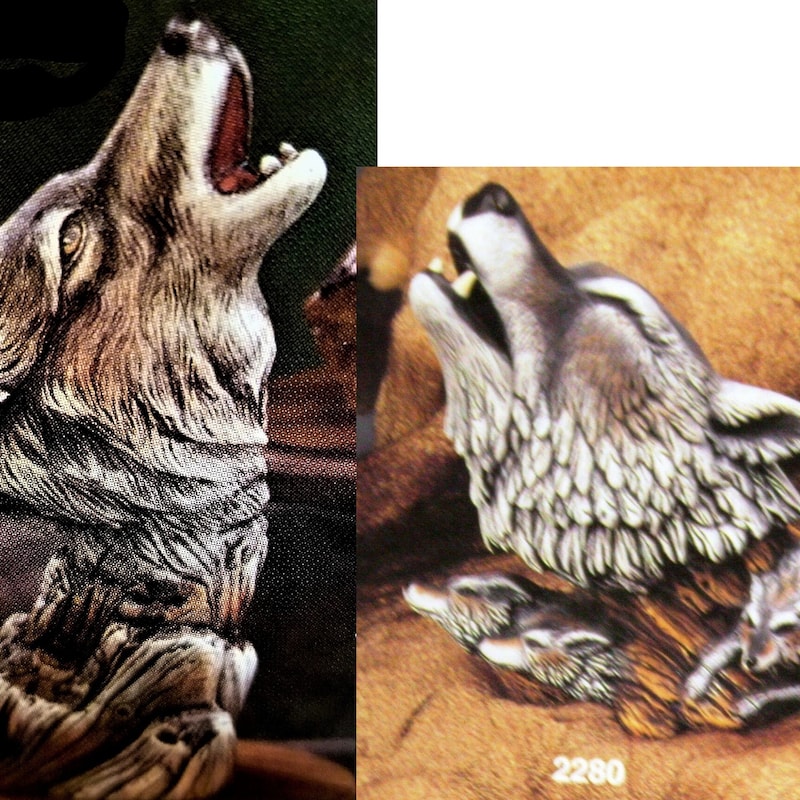 Ceramic Wolf Head - Etsy