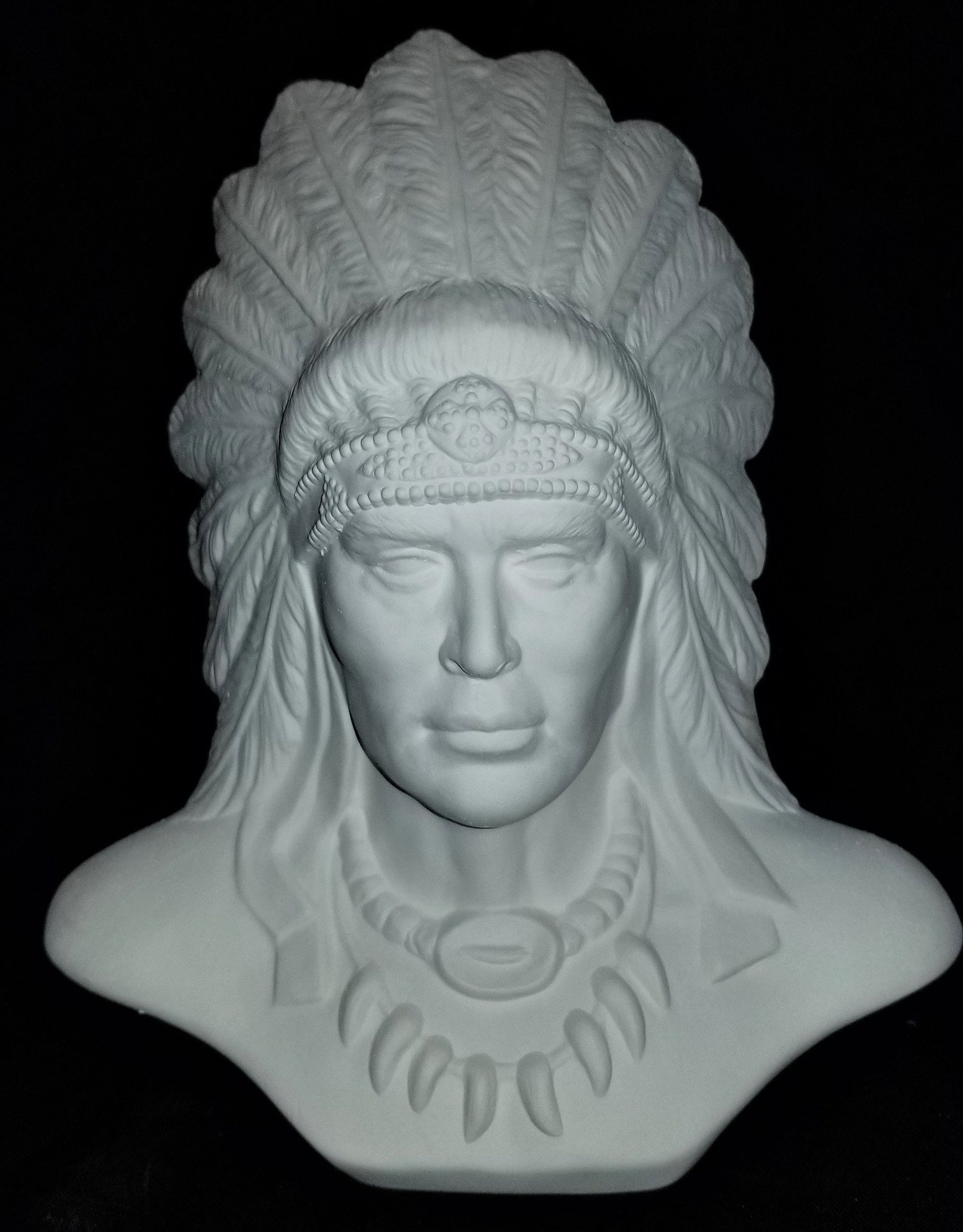 Unpainted Ceramic Bisque Native American Chief And/or Maiden - DIY ...