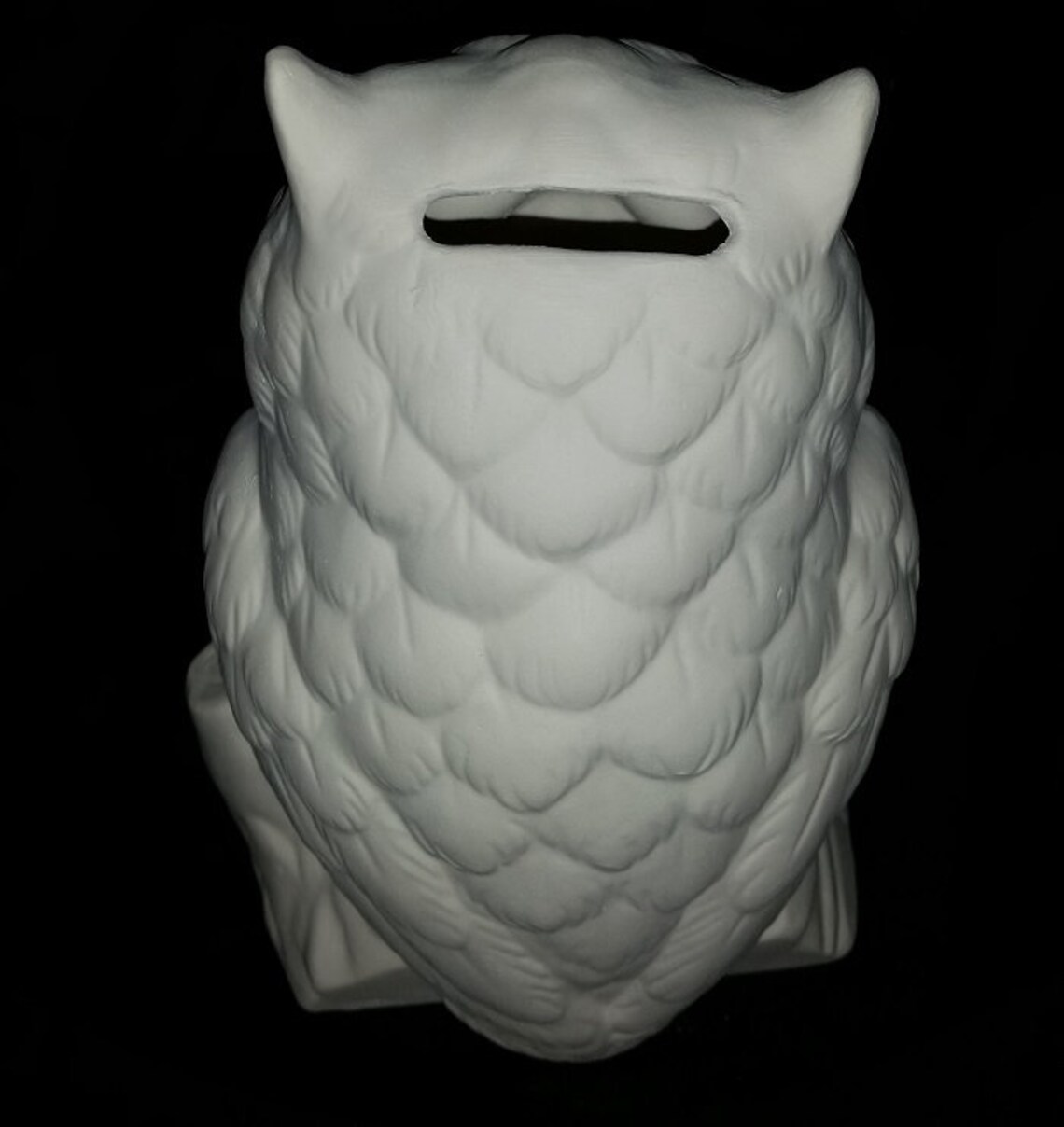 Unpainted Ceramic Bisque an Owl BANK DIY VINTAGE Piggy Bank | Etsy