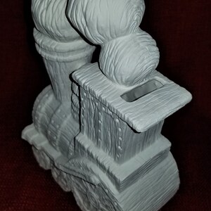 Unpainted Ceramic Bisque Train Engine BANK - DIY Piggy Bank Ready to ...