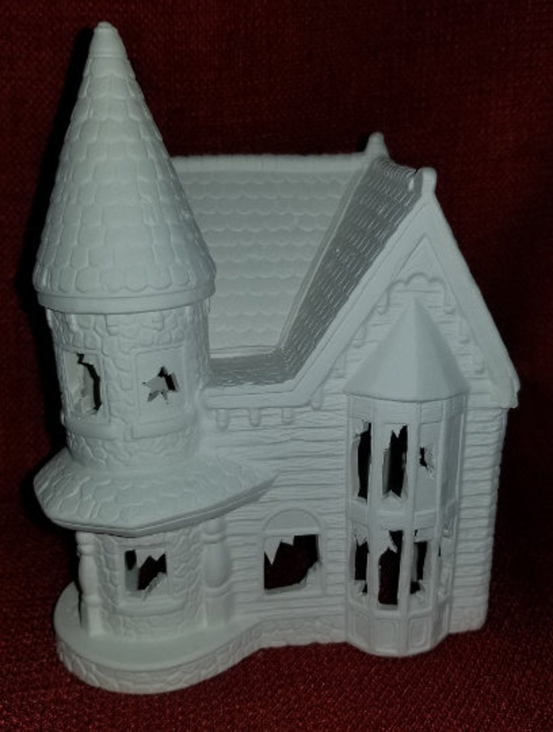 Haunted Halloween Village Unpainted Ceramic Bisque Each or SET | Etsy