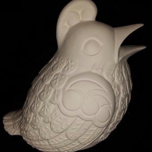 Unpainted Ceramic Bisque Contemporary Bird Modern Design Unpainted ...
