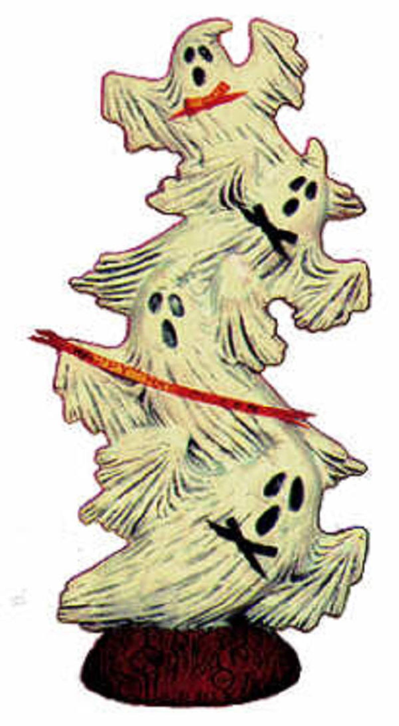 Unpainted Ceramic Ghost Stack of 4 Halloween Spooky Ghosts - Etsy