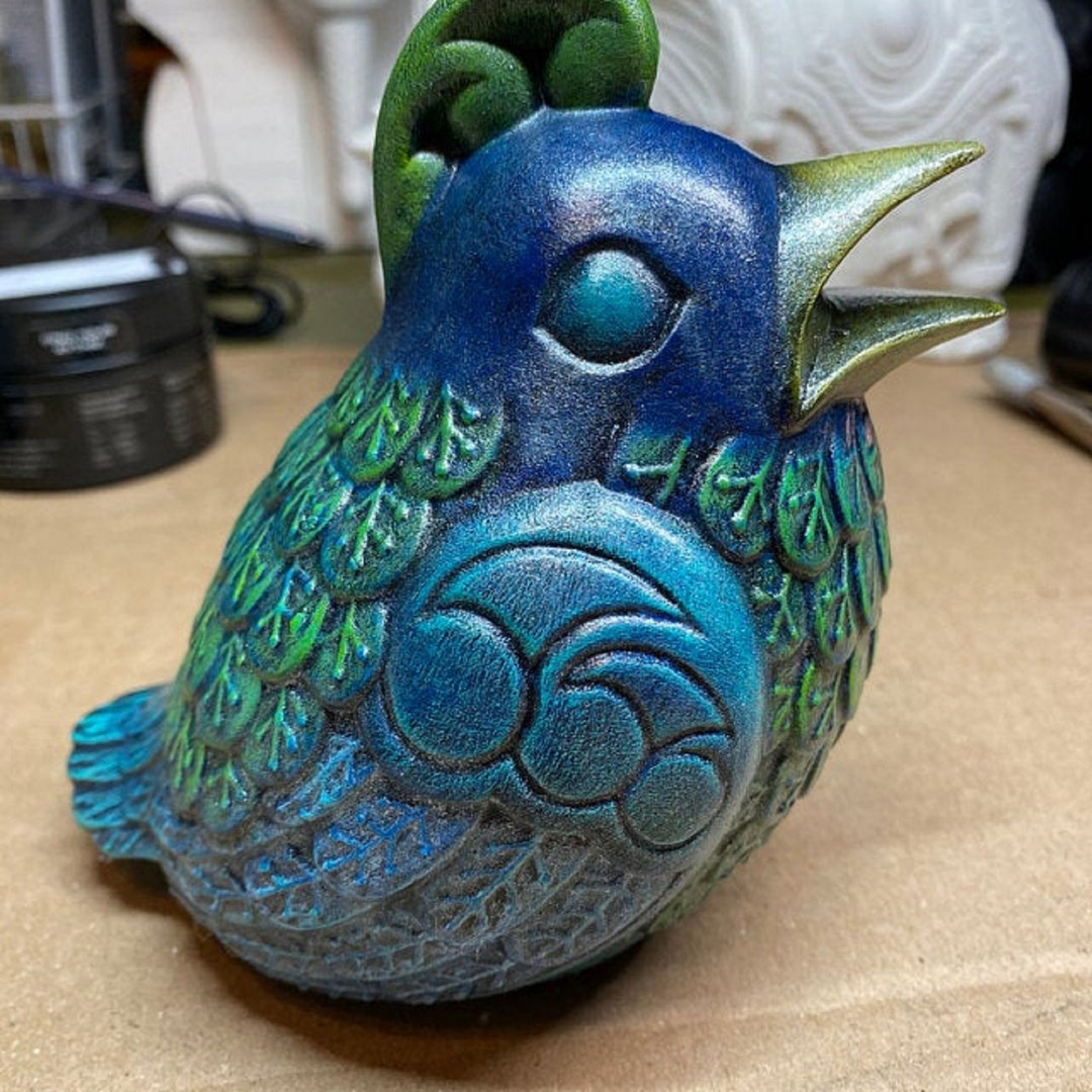 Unpainted Ceramic Bisque Contemporary Bird Modern Design Unpainted ...