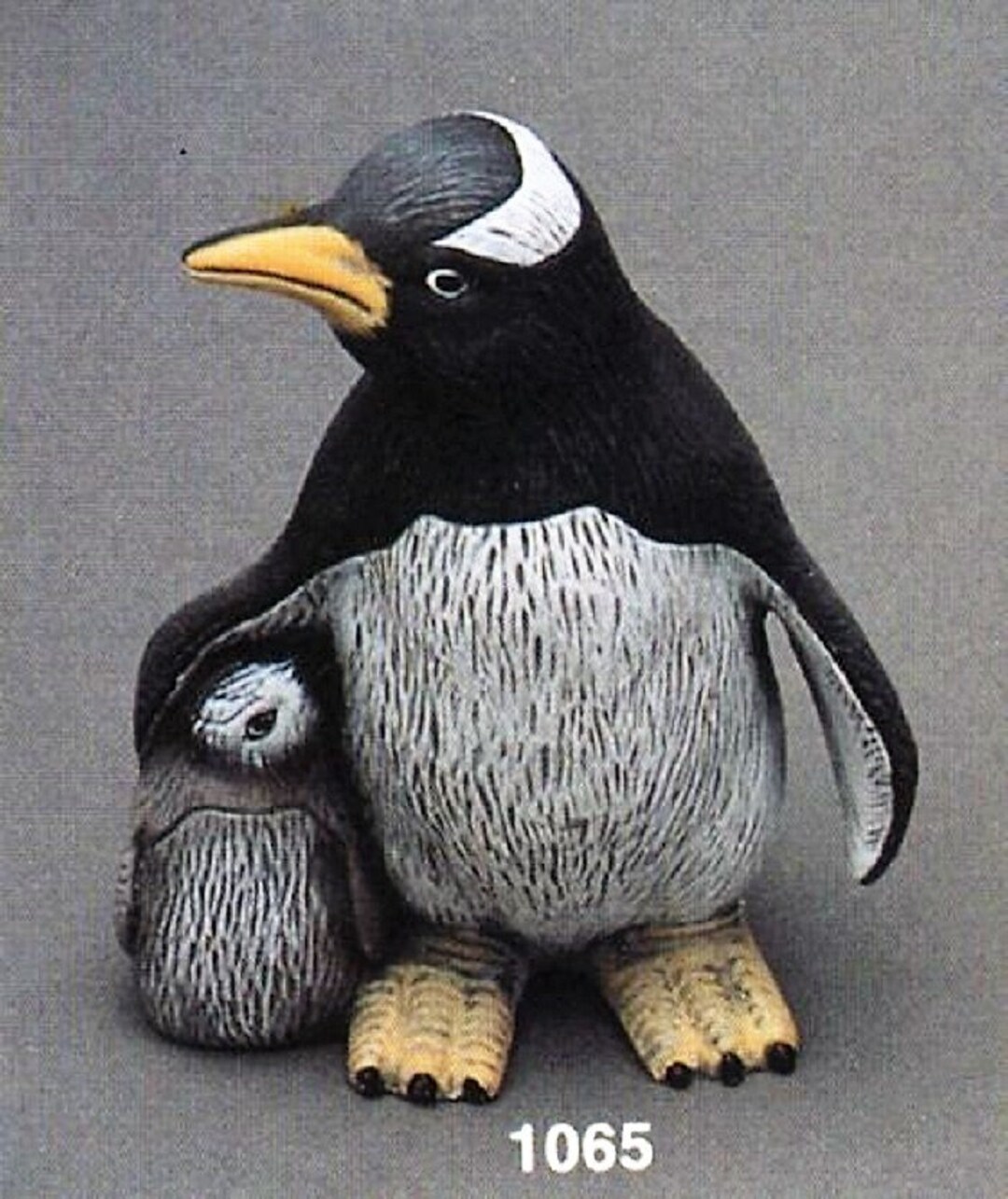 Unpainted Ceramic Bisque Realistic Penguin With Baby Unpainted Ceramic ...