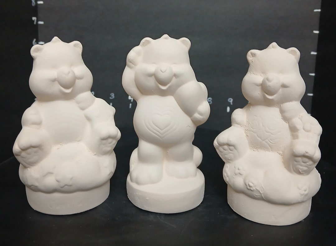 Unpainted Ceramic Bisque CARE BEARS - Your Choice! Unpainted Ceramic ...