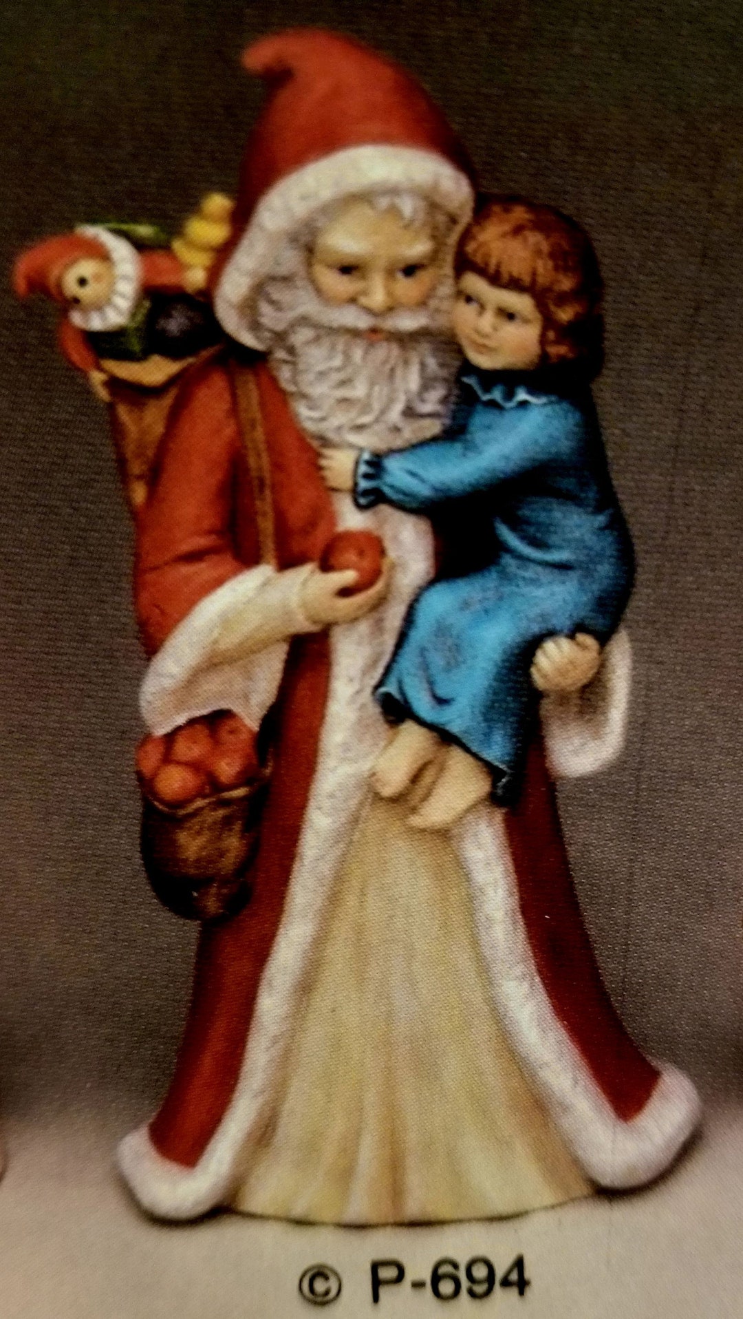 Unpainted Ceramic Old World Santa Santa Carrying Child - Etsy