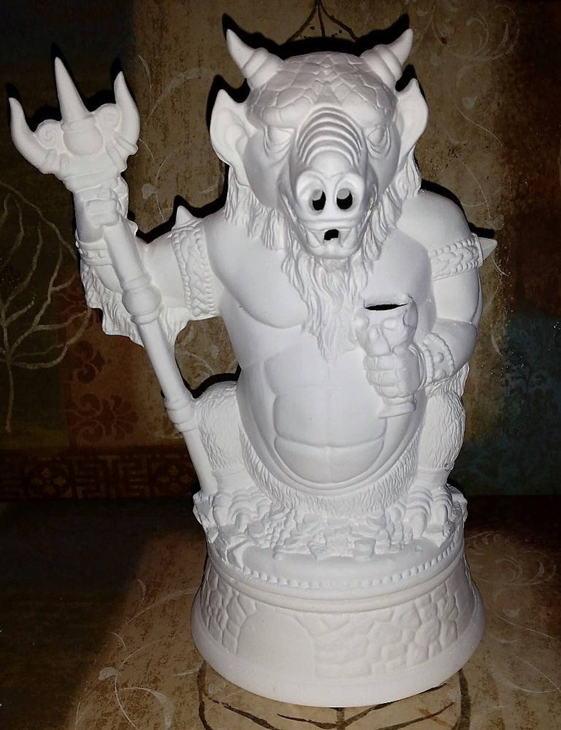 Ready to Paint Demon Smoker Incense Burner Devil Beast | Etsy